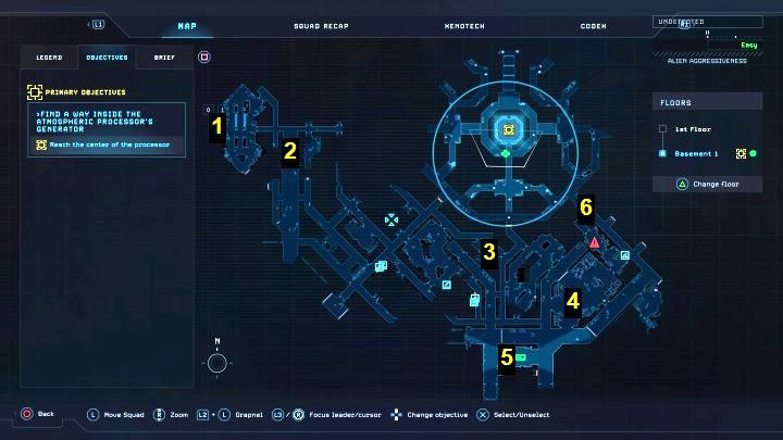 Aliens Dark Descent: How to get to the atmospheric processor generator ...