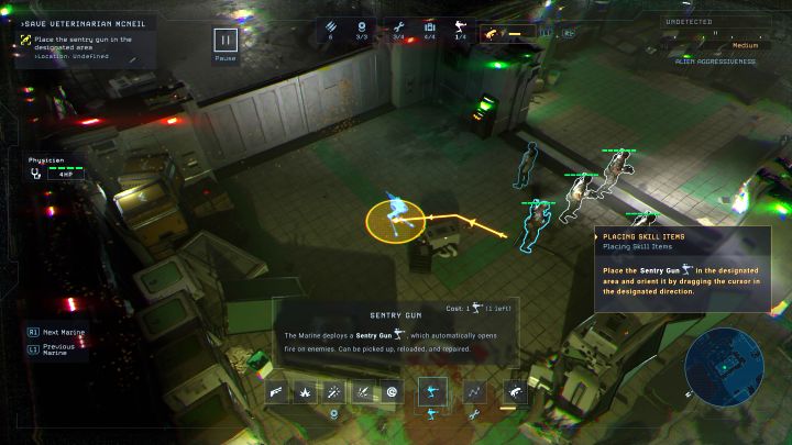 Aliens Dark Descent: How to rotate Sentry Gun? | gamepressure.com