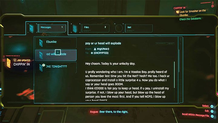 Cyberpunk 2077: Chippin In (Rogue, Johnny) - walkthrough | gamepressure.com