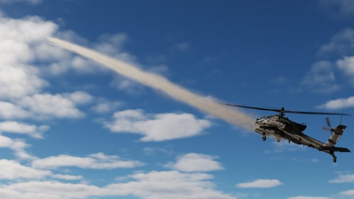DCS AH-64D Apache: 2.75 Unguided Rockets Hydra-70 | gamepressure.com