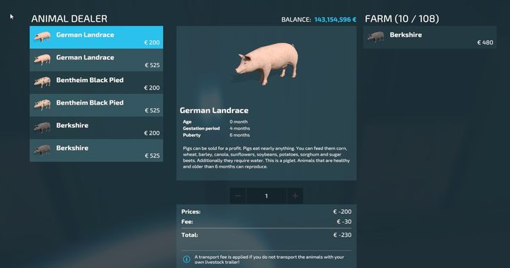 Farming Simulator 22: Pigs - breeding, tips | gamepressure.com
