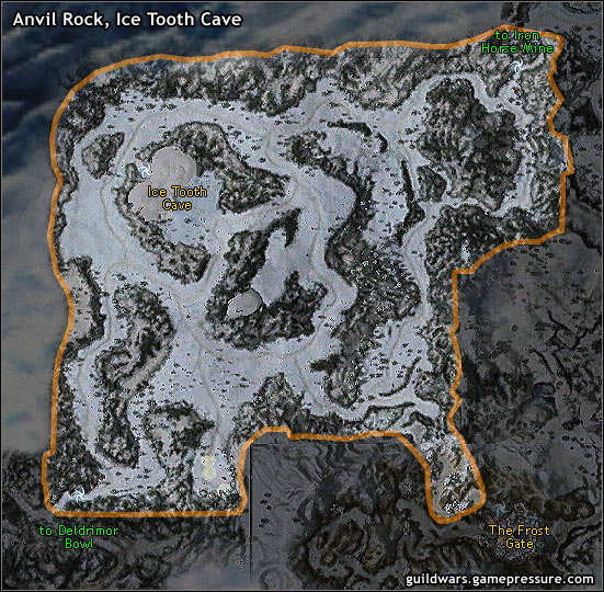 Anvil Rock Ice Tooth Cave Town Northern Shiverpeaks Guild Wars Game Guide