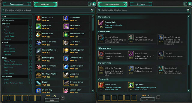 Graphical user interface | Basic Gameplay - League of Legends Game ...